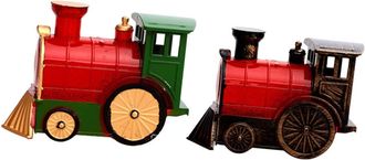 Holibanna 2st&uuml;cke Weihnachtsschmuck Eisenbahnmodell-dekor Heimdekoration Schreibtisch-dekor Kinderspielzeug Aus Hochwertigem Material Lichtecht Umweltfreundlich