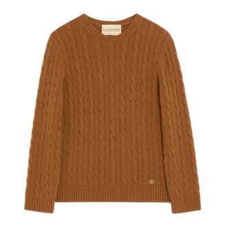 Valentino Damen, Strickwaren, Beige, LGr&ouml;&szlig;e