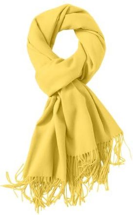 Generic Foulards Femme ÉCharpe Unie Pour ChâLe éPais Et Chaud à Pompons Basiques Classique