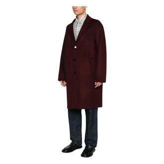 Amaranto Einknopfmantel - - Coats - Herren - Rot - 2XL