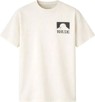 Rhude Homme, Tops, Blanc, Taille: M Moonlight Tee