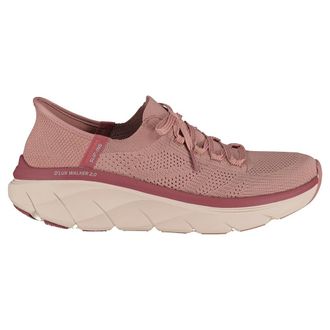 Skechers Damen DLux Walker 2.0 Thrill Movement Sneaker, Dark Mauve Knit/Trim, 39.5 EU
