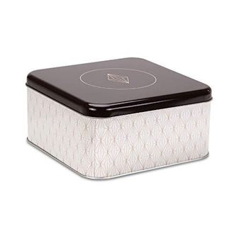 St&auml;dter 710061 Vanilla Diamonds Geb&auml;ckdose, Wei&szlig;blech, 16,5 x 16,5 cm
