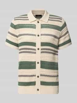 Premium by Jack & Jones Modern Fit Freizeithemd in Strick-Optik mit Knopfleiste
