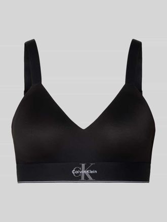 Calvin Klein Underwear Slim Fit Bralette mit Logo-Stitching