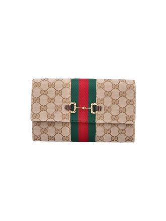 Gucci Wallet With Shoulder Strap Horsebit Web