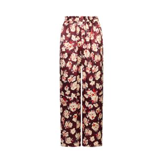 Paco Rabanne Wide Pantalons - Femme - Pantalons - Rouge - Taille: 36 FR
