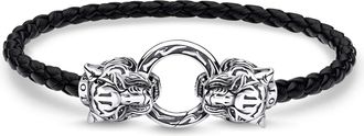 Thomas Sabo Thomas Sabo Lederarmband Tiger, 15, Schwarz