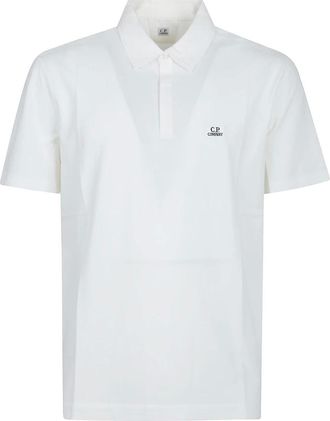 C.P. Company C.p. Company, Homme, Tops, Blanc, Taille: S Polo Classique