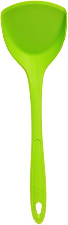 Kochblume Pfannenschaufel | Premium-Silikon & BPA frei| Hitzebeständig | Spülmaschinenfest | 36cm | Farbe: limette