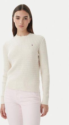 Tommy Hilfiger Pullover WW0WW44993 &Eacute;cru Regular Fit