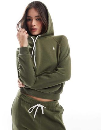 Polo Ralph Lauren Sweat &agrave; capuche densemble &agrave; logo - Vert fonc&eacute;