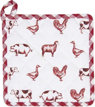 Clayre & Eef Topflappen 20x20 cm rot CLA45R