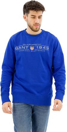 GANT Herren Graphic C-Neck Sweat Sweatshirt, Lapis Blue, L