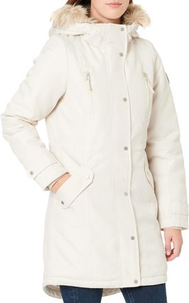 Vero Moda Damen VMTRACK Expedition AW18 3/4 Parka per Pack Beige (Birch Birch), 34 (Herstellergröße: XS)