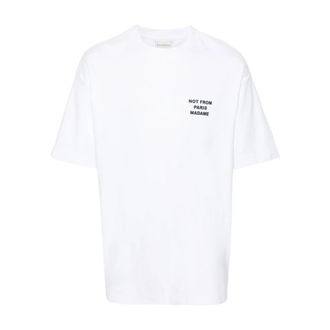 Dr&ocirc;le de Monsieur Le T-Shirt Slogan - - Tops - Herren - Wei&szlig; - S