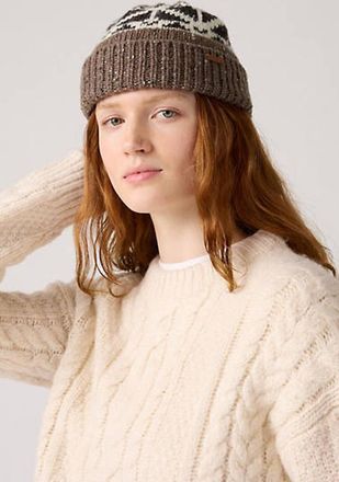 Levi's Bonnet Boho - Femme - Marron / Fair Isle Walnut Walnut - One Size