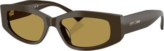 Jimmy Choo London Femme, Accessoires, Brun, Taille: 53 MM Jc5046Bu 5060/2 Lunettes de soleil