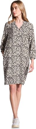 Street One Damen A144441 Gemustertes Kleid, Moonstone Sand, 46