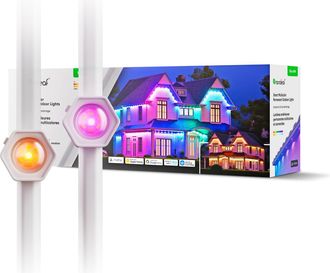 Nanoleaf Smart RGBICW Outdoor Wall Lights Starterpack (15m), Mehrfarben & Warm-/Kaltweiß, Wi-Fi App für individuelle Szenen, Sprachsteuerung (funktioniert mit 