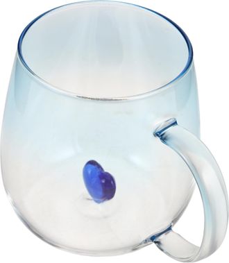 Garneck Einzigartige Doppelwandige Teetasse mit Romantische Trinkgl&auml;ser f&uuml;r Farbverlauf Blau f&uuml;r Besondere Anl&auml;sse und Fr&uuml;hst&uuml;ck