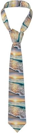 Generic Cravate Plage, Mer, Oc&eacute;an, Coucher De Soleil &Eacute;l&eacute;gant Necktie &Eacute;troit Cravate Pour Hommes Pour Accessoires C&eacute;l&eacute;brations Mariage