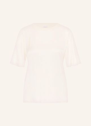 Comma Comma Blusenshirt Im Materialmix beige
