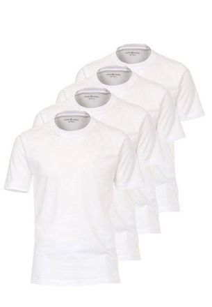 Casamoda T-Shirt 4er Pack Basic (Spar-Set, 4-tlg) T-Shirt - Baumwolle - Atmungsaktiv - Reine Baumwollqualit&auml;t