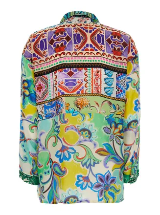 Johnny Was Womens Tunic The Audrey Multicolour Viscose Blouses Shirt