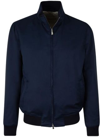 Enrico Mandelli veste bomber en laine - Bleu