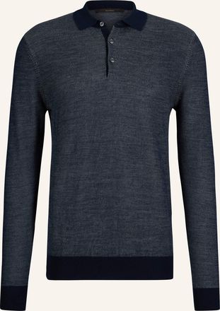 Windsor Windsor. Langarm-Poloshirt blau
