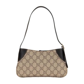 Gucci GG Emblem Kleine Umh&auml;ngetasche - - Bags - Damen - Beige - ONE SIZE