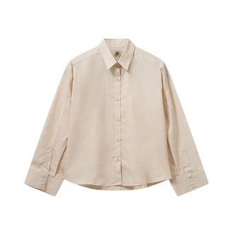 The Garment Luxuri&ouml;ses Baumwoll-Hemd - - Blouses & Shirts - Damen - Beige - S