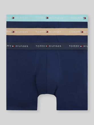 Tommy Hilfiger Regular Fit Trunks aus Baumwoll-Mix im 3er-Pack