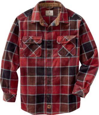 Legendary Whitetails Herren Navigator Fleece-Hemd mit Knöpfen Button-Down-Shirt, Killian Karomuster, Large