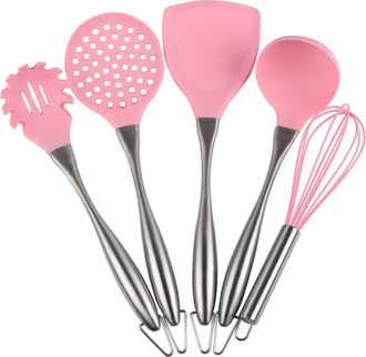 DOITOOL Küchenhelfer Spaghettilöffel Aus Silikon Mit Schlitzen Antihaft-sieb Für Spaghetti Kochutensil Mit Griff Für Aufbewahrung Lebensmittelecht