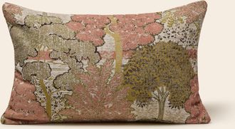 Madura Housse De Coussin Alisia Naturel et rose orang&eacute; - ORANGE