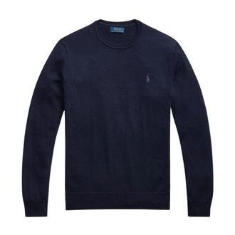 Polo Ralph Lauren Slim-Fit Waschbarer Woll-Rundhalsausschnitt Pullover - - Knitwear - Herren - Blau - S