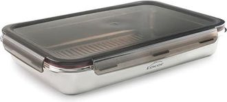 Lacor 64674 - Ecoinox Pro Luftdichtes Tupper, 3,5 L, Edelstahl 18/10 mit Polypropylen-Deckel, Luftdichte und wiederverwendbare Lunchbox, Geeignet f&uuml;r K&uuml;hlsc