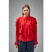 Frenken Banner Crepe Georgette Silk Shirt