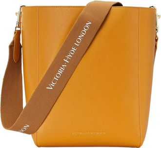 Victoria Hyde London Handtasche f&uuml;r Damen aus echtem PU-Leder Grosse Kapazit&auml;t Umh&auml;ngetasche f&uuml;r Damen zum Einkaufen und Arbeiten (gelb)