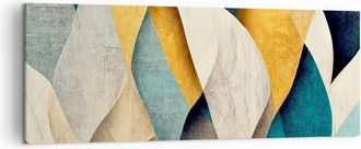 Arttor Panorama Bilder auf Leinwand Abstraktion Stück Abgenutzt Leinwandbild 140x50cm Wandbilder Dekoration Wohnzimmer Schlafzimmer Groß XXL Wanddeko Bild Wa