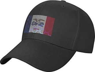 Generic Casquette Baseball Drapeau De LIowa Chapeau De Golf Classic,Anti UV Casquette De Sport pour Cyclisme Homme Golf