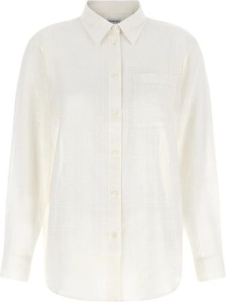 Burberry Femme, Blouses et Chemises, Blanc, Taille: 40 FR Emma Shirt