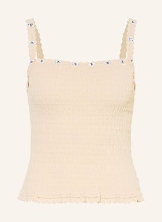 Claudie Pierlot Claudie Pierlot Stricktop Mit Pailletten beige