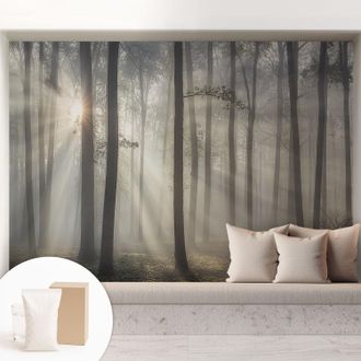 Tulup Carta Da Parati In Vlies - Fotomurale - Decorazione Paretie - Per Camera Da Letto - Per Soggiorno - Con Colla Gratuita Foresta Eterea 208x146 Cm