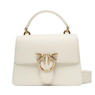 Pinko Damen Love One Top Handle Mini Light Tasche, Z14q_Seide-Antik-Gold