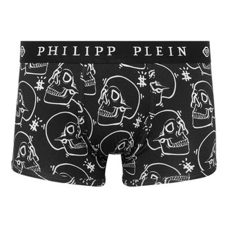 Philipp Plein Homme, Sous-v&ecirc;tements, Noir, Taille: XS Boxer Allover Outline Skull