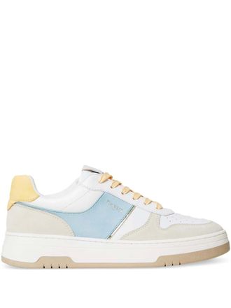 Twin-Set baskets en cuir à design colour block - Blanc