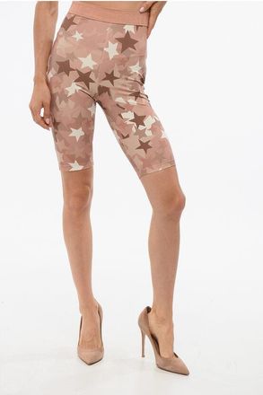 Elisabetta Franchi Side Zipped LIVE FAST Biker Leggings size 40